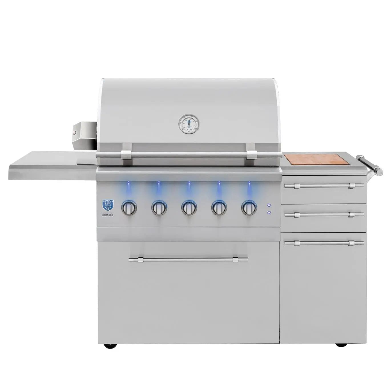 Outdoor Grill American Made Grills Encore 36-Inch Freestanding Hybrid