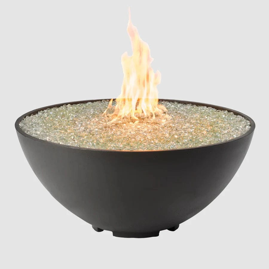 Cove Midnight Mist Edge Round Gas Fire Pit Bowl 42” Outdoor Fire Pit