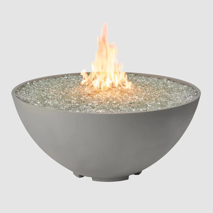 Cove Natural Grey Edge Round Gas Fire Pit Bowl 42” Outdoor Fire Pit