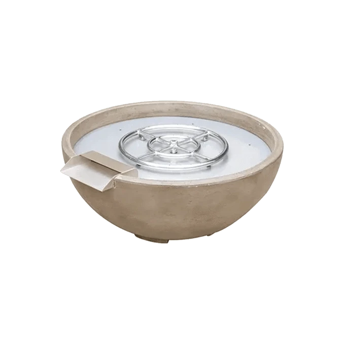 TrueFlame Adobe Series 30” Outdoor Fire & Water Bowl – GFRC