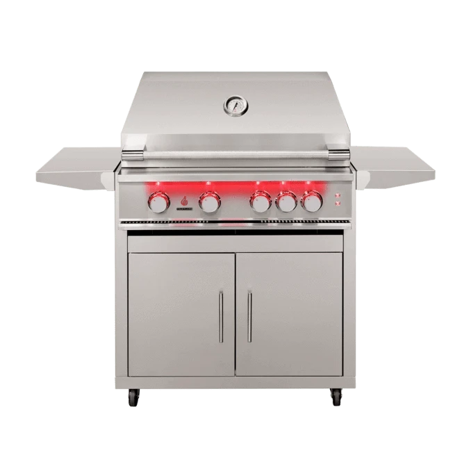 TrueFlame 32” 4-Burner Gas Freestanding Grill Natural Gas